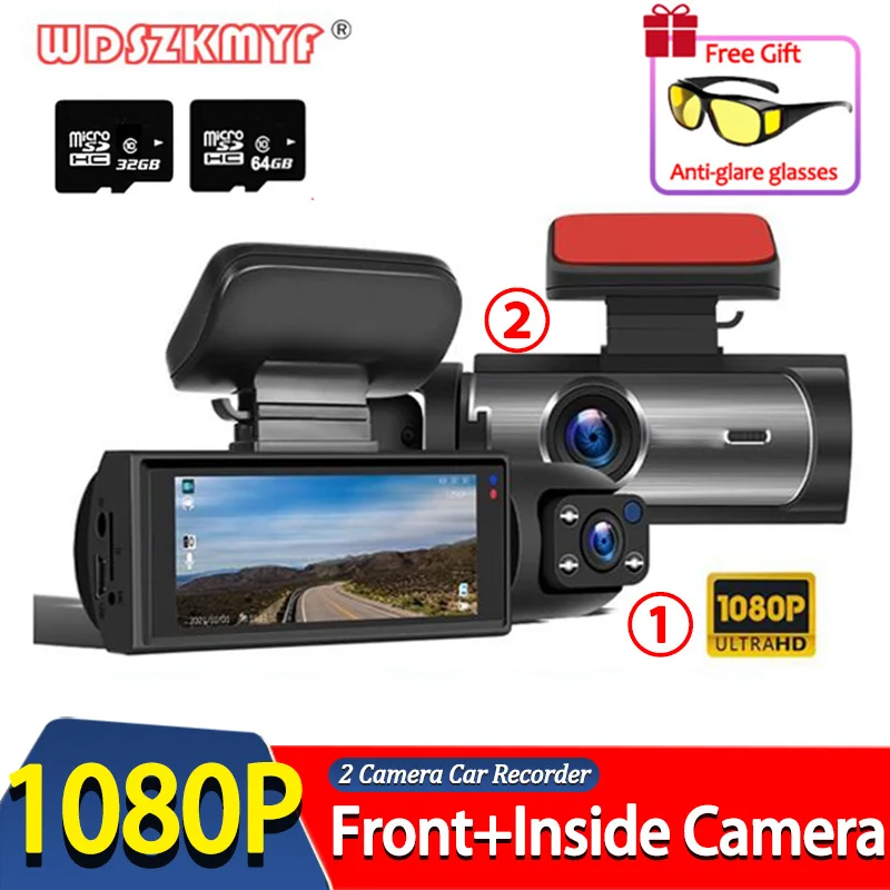 1080P-Dual-DashCam-Car-Dvr-Front-and-inside-Camera-Car-Camera-for-Cars ...