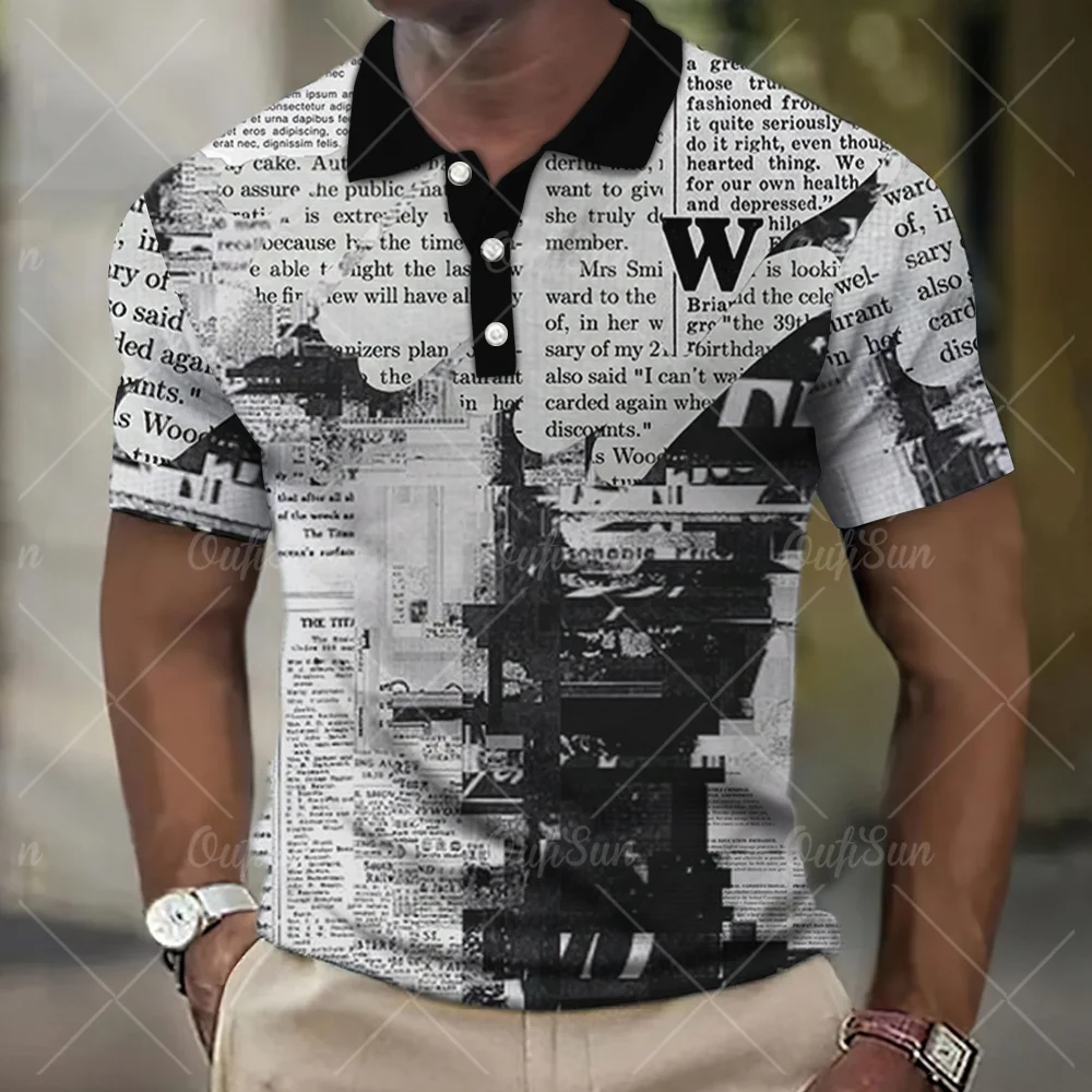 Vintage-Men-S-Polo-Shirt-3d-Newspaper-Print-High-Quality-Men-Clothing ...