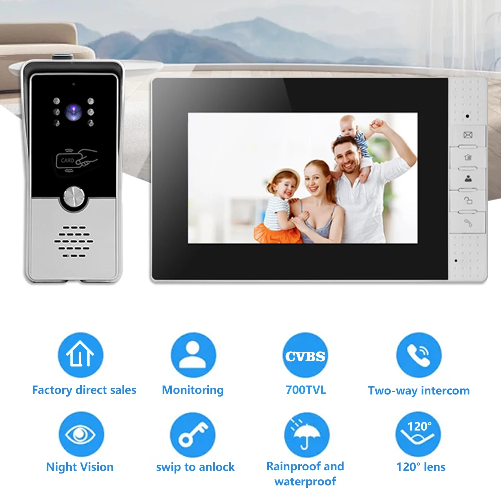7-inch-Video-Intercom-System-Video-Call-Unlocking-Surveillance-Private ...