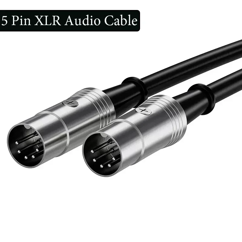 5-pin-MIDI-Audio-Cable-Male-To-Male-XLR-Adapter-Cable-Suitable-for ...