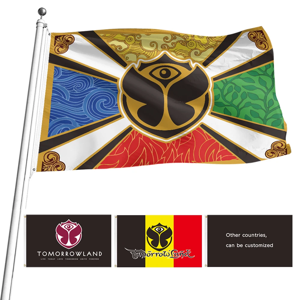 Tomorrowland Flag For Polyester Can Be Customized Outdoor Home ...