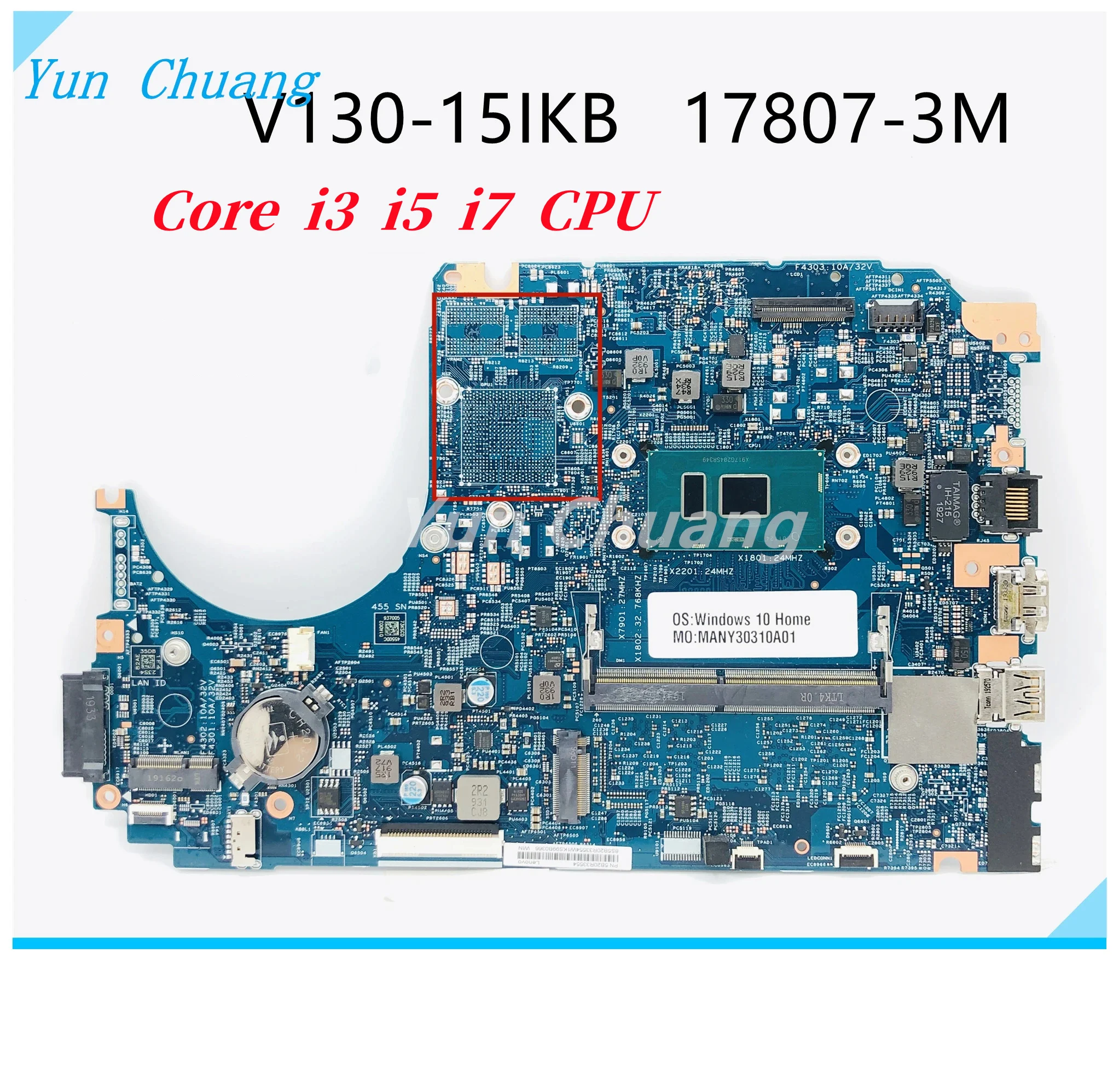 Lv315kb-mb-17807-3m-448-0dc05-003m-para-lenovo-V130-15IKB-placa-m-e-do ...