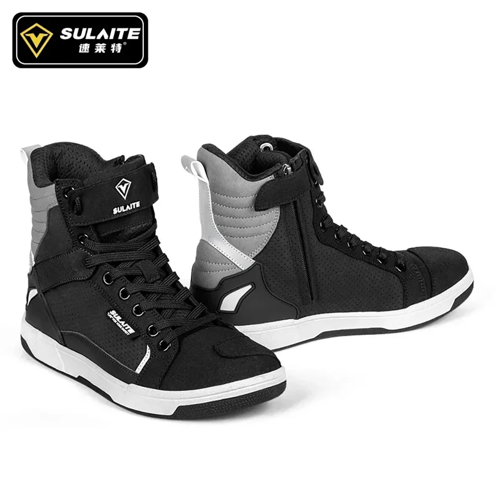 Casual-Outdoor-Men-Motorcycle-Boots-Breathable-Protect-Rider-Road ...