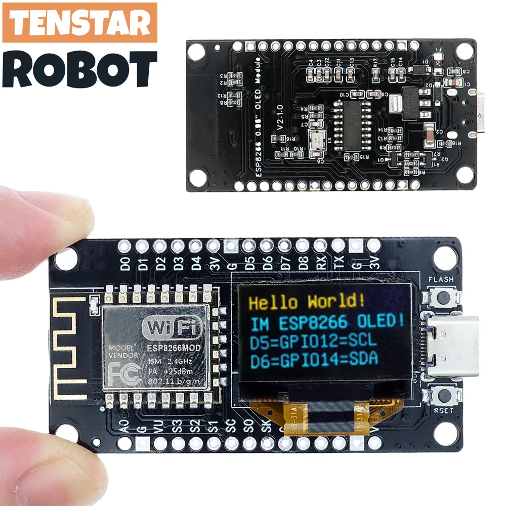 NodeMCU-With-OLED-ESP8266-Development-Board-0-96-Inch-Display-CH340 ...