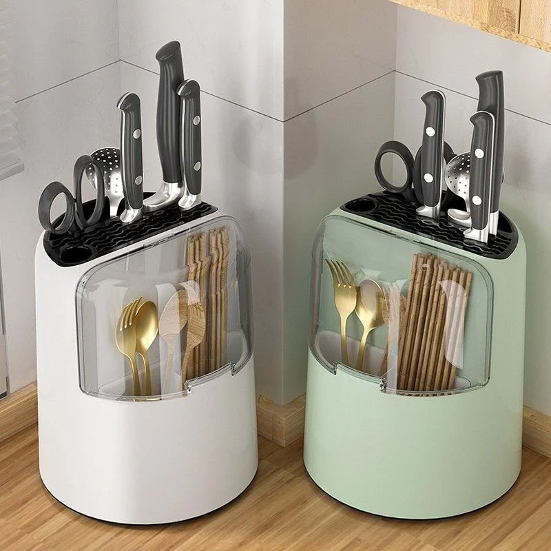 Kitchen-Rotatable-Knife-Holder-Storage-Rack-Household-Multifunctional ...