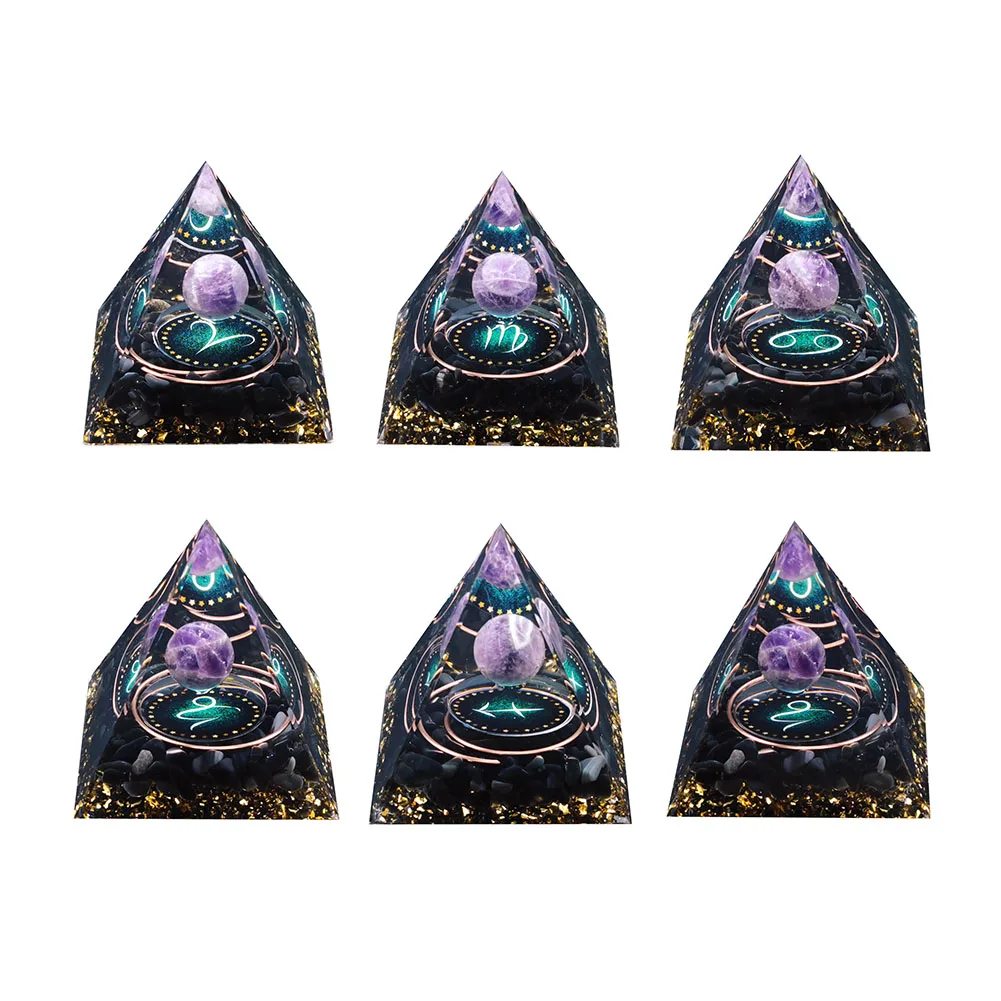 Constellations Crystal Pyramid Energy Generator Meditation Yoga Natural ...