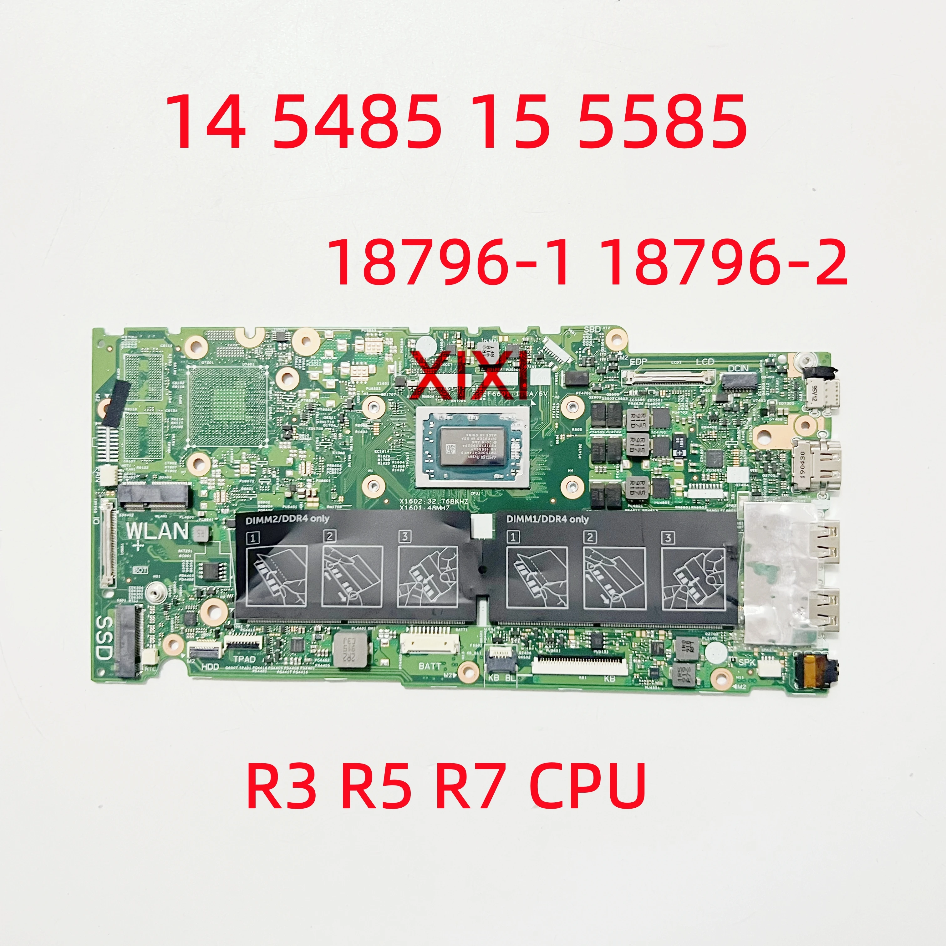 18796-1-18796-2-For-Dell-Inspiron-14-5485-15-5585-Laptop-Motherboard ...
