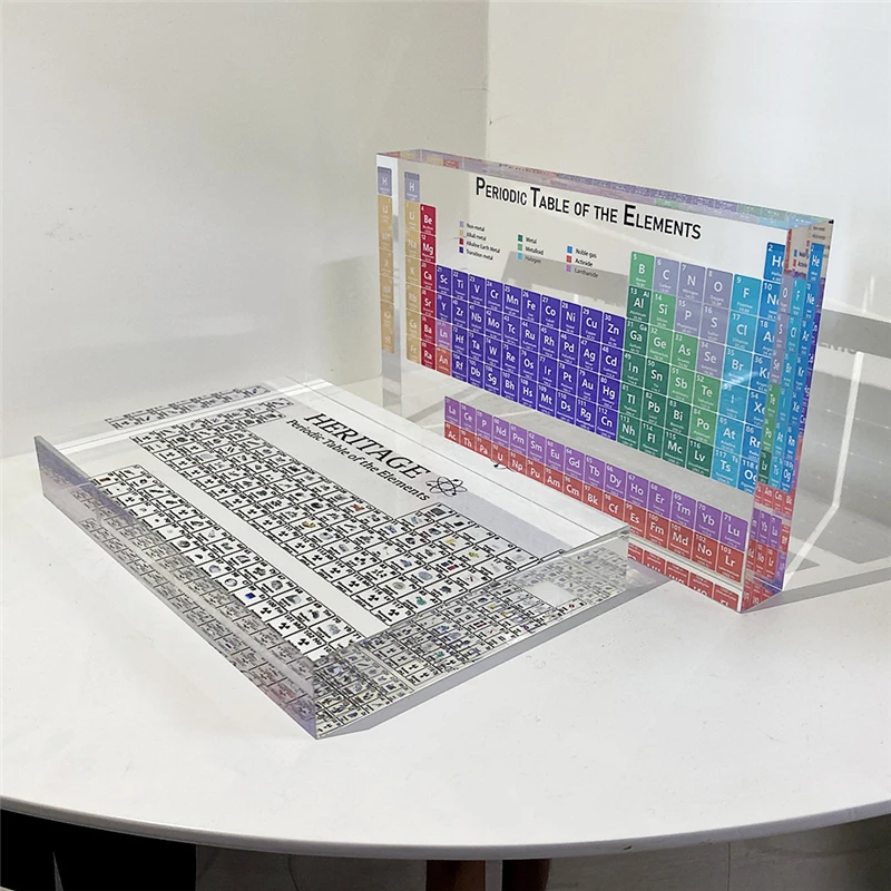 Acrylic-Periodic-Table-Display-With-Real-Elements-Kids-Teaching ...