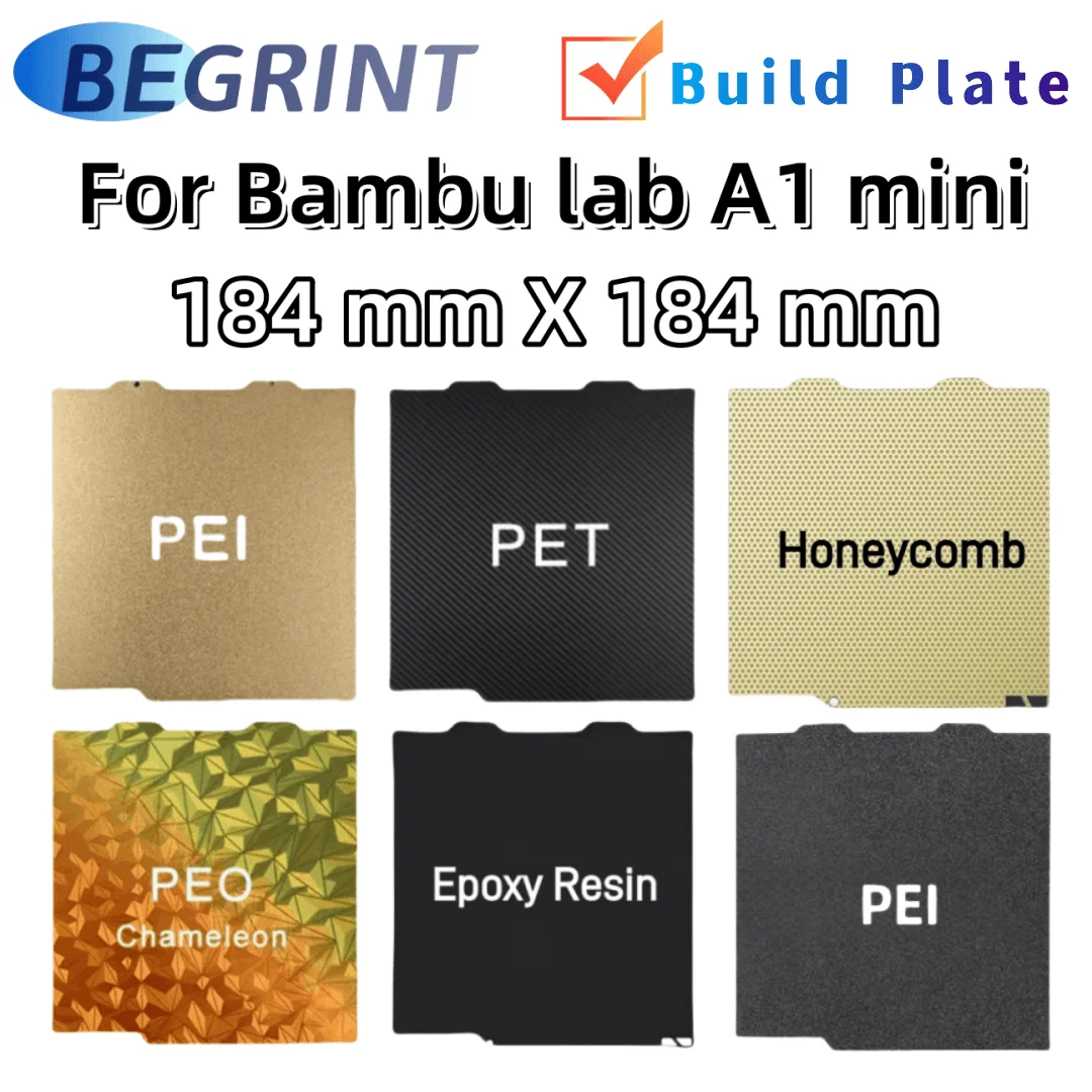 For-Bambu-Lab-A1-Mini-Textured-Pei-Sheet-184x184-Build-Plate-Double ...