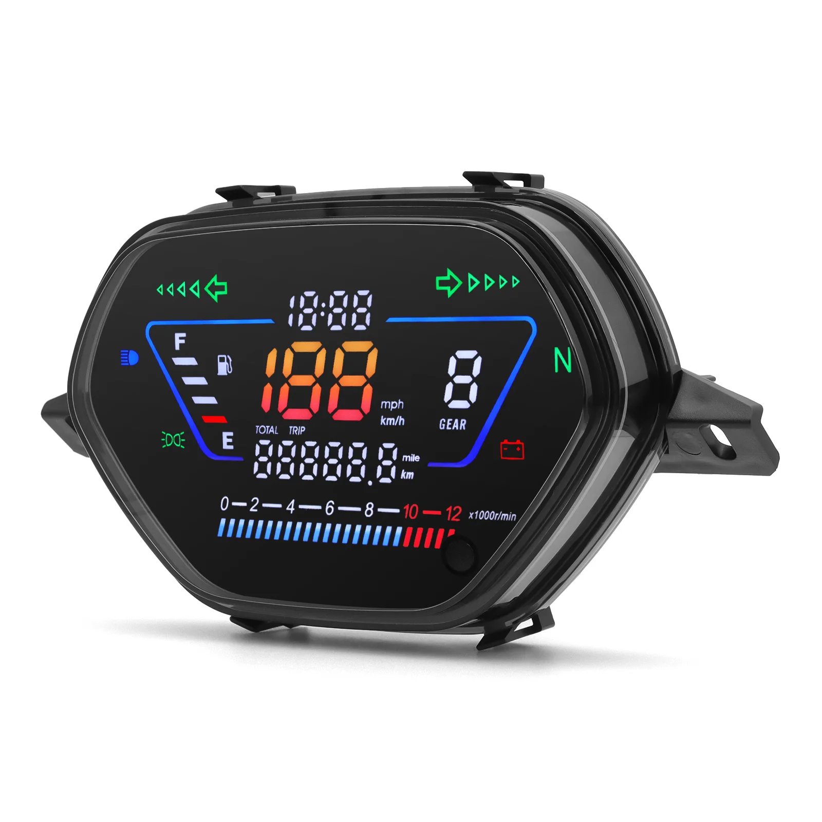 2024 Universal Motorcycle instruments Speedometer RPM Odometer meters ...