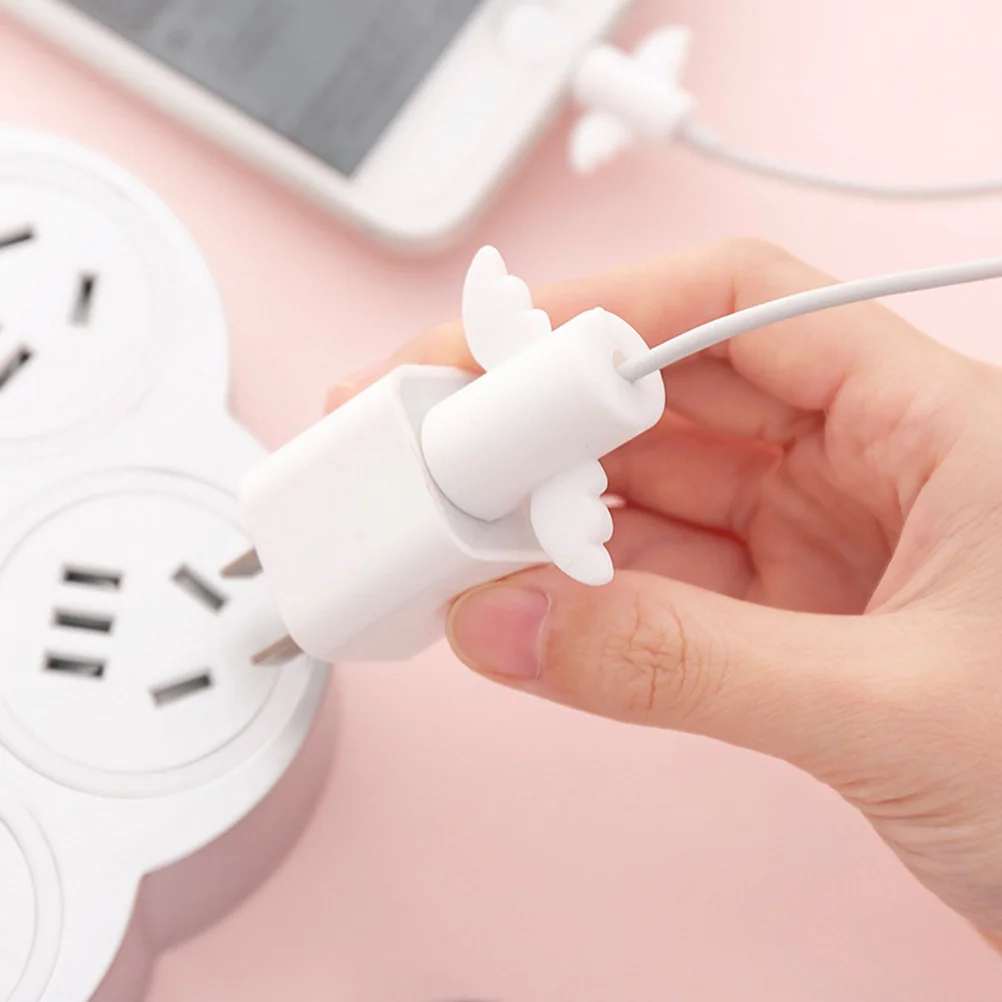 2Pcs Cable Protector Cartoon Wing Usb Wire Guard Cord Keeper Data Line ...