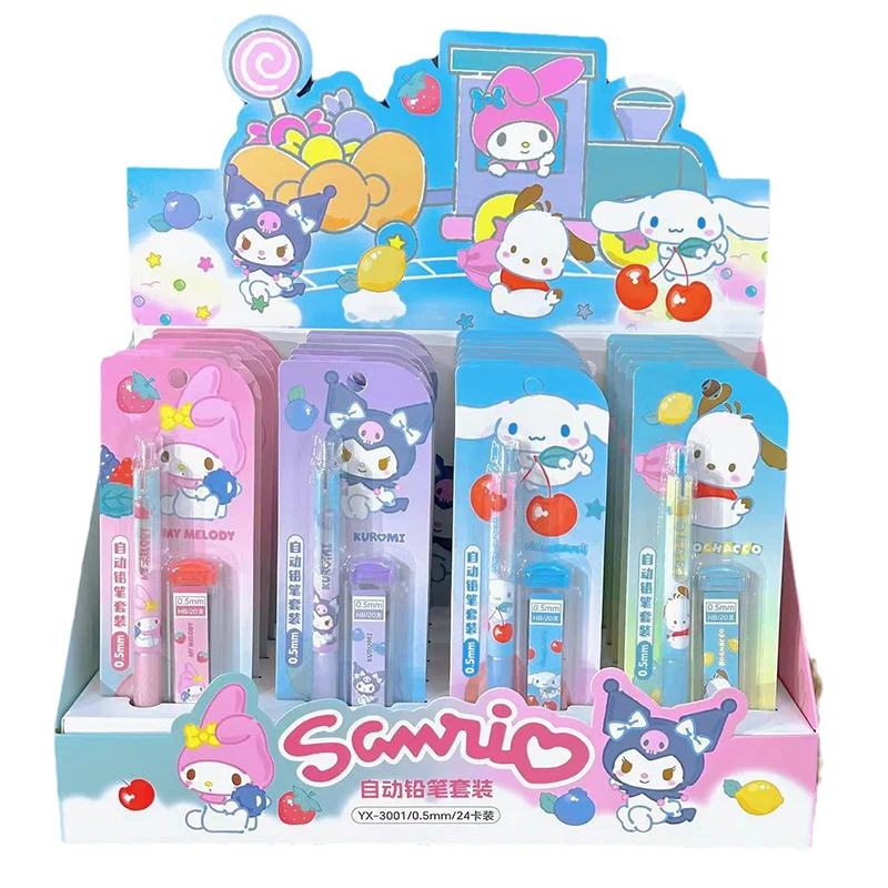 Sanrio-Mechanical-Pencil-Pencil-Lead-Set-Cinnamoroll-Melody-Kuromi ...