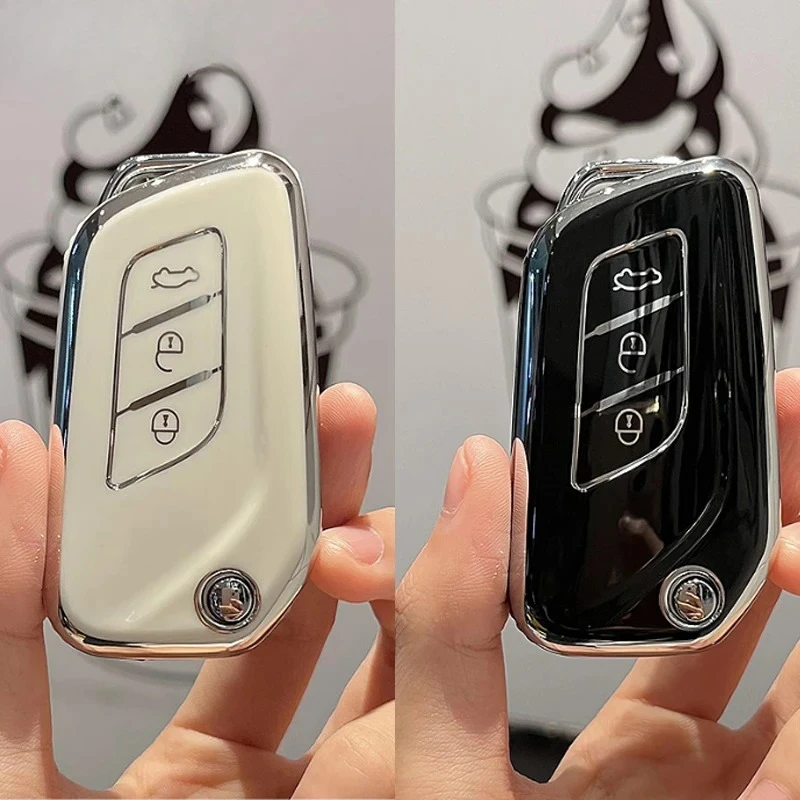 Tpu Car Key Case Cover Fob For Baic Senova X25 X35 X55 X65 D50 for ...