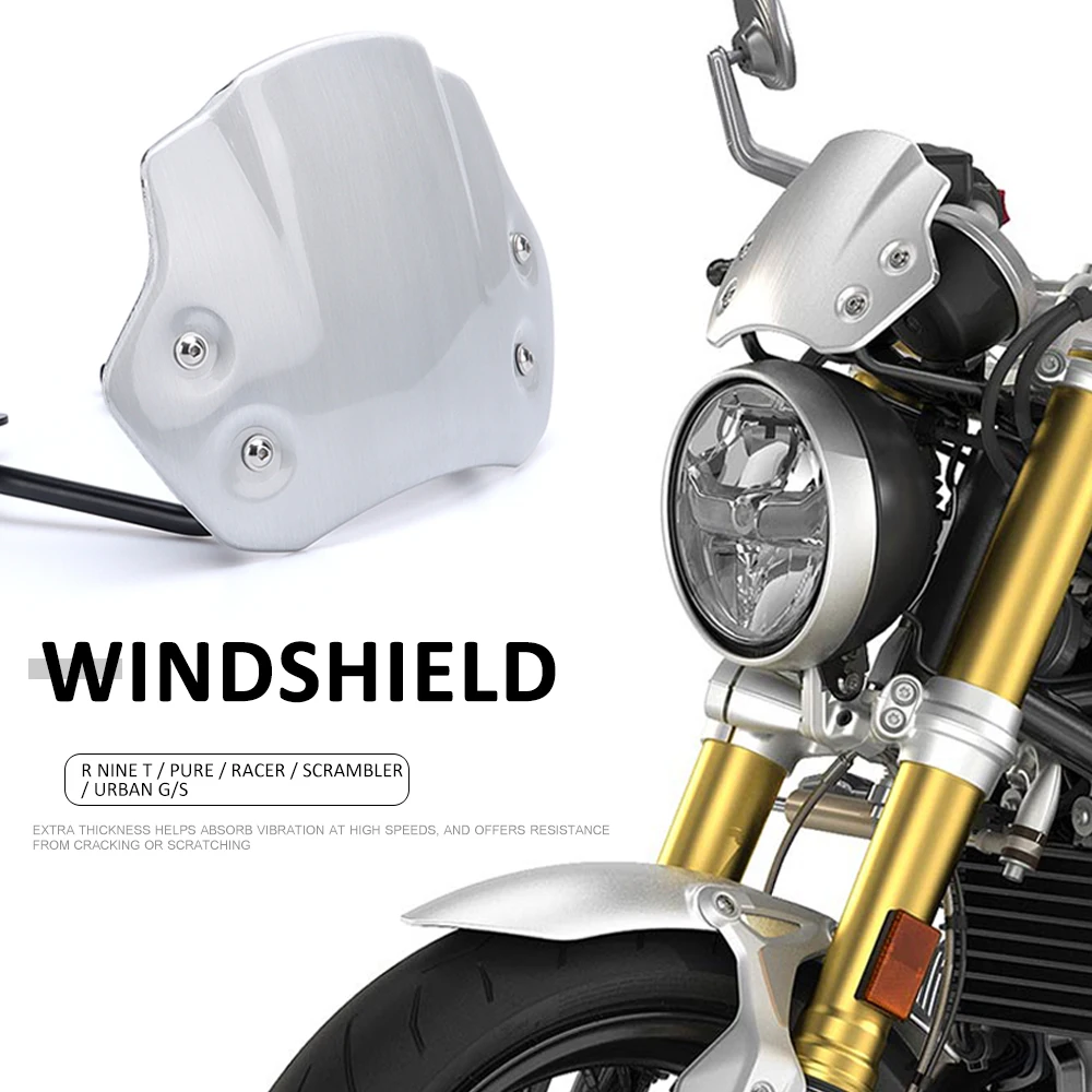 New-Motorcycle-Windshield-Aluminum-Wind-Deflector-Windscreen-For-BMW-R ...