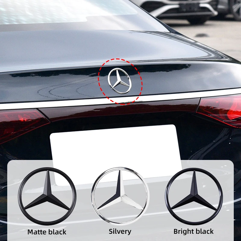 9cm-ABS-Car-Rear-Decal-Trunk-Emblem-Sticker-For-Mercedes-Benz-S320-W164 ...