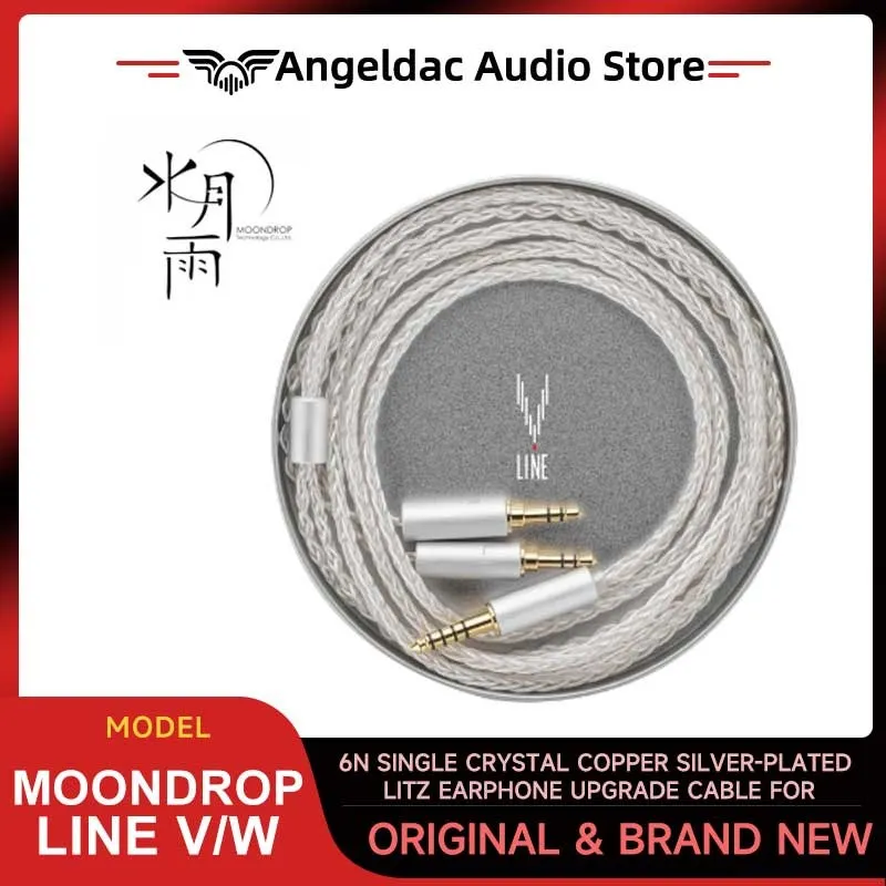 MOONDROP-Cable-de-actualizaci-n-para-auriculares-l-nea-V-W-6N-cristal ...
