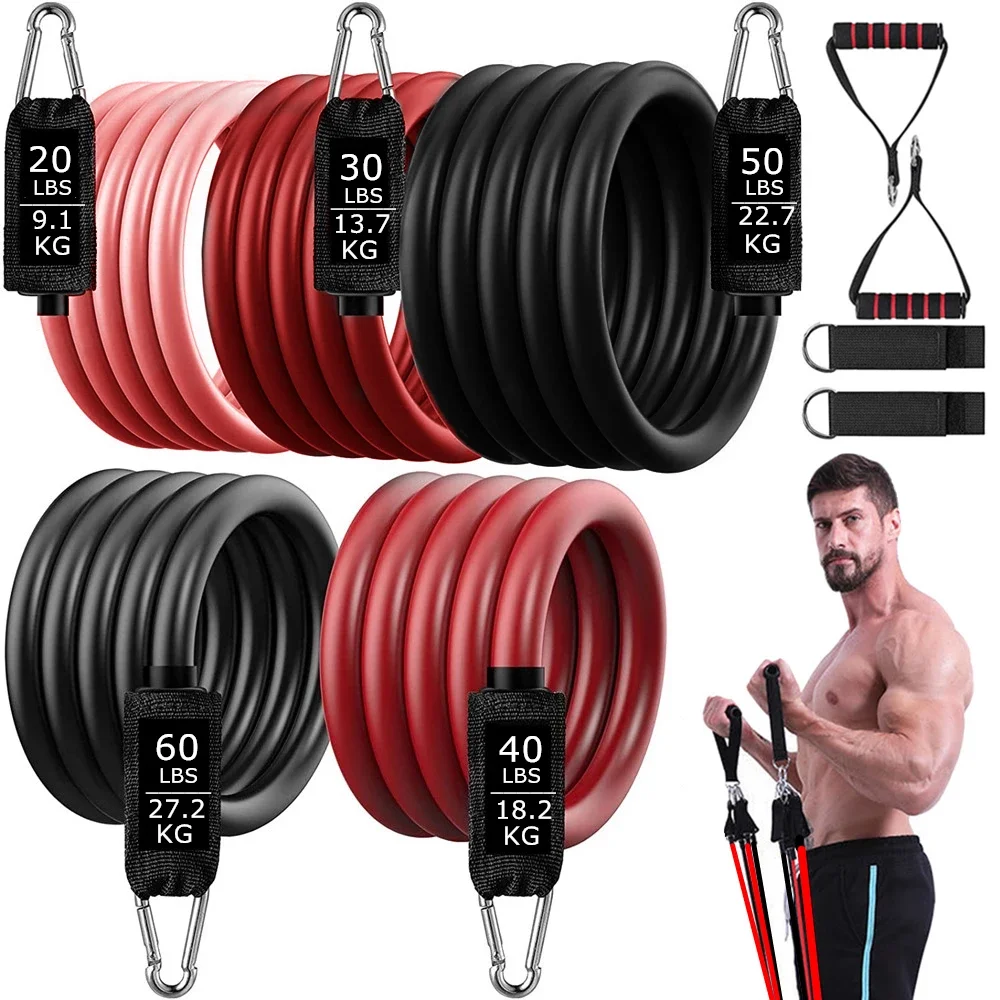 Yoga Loop Latex Resistance Bands Set Rubber Exercise Fitness Equipment ...