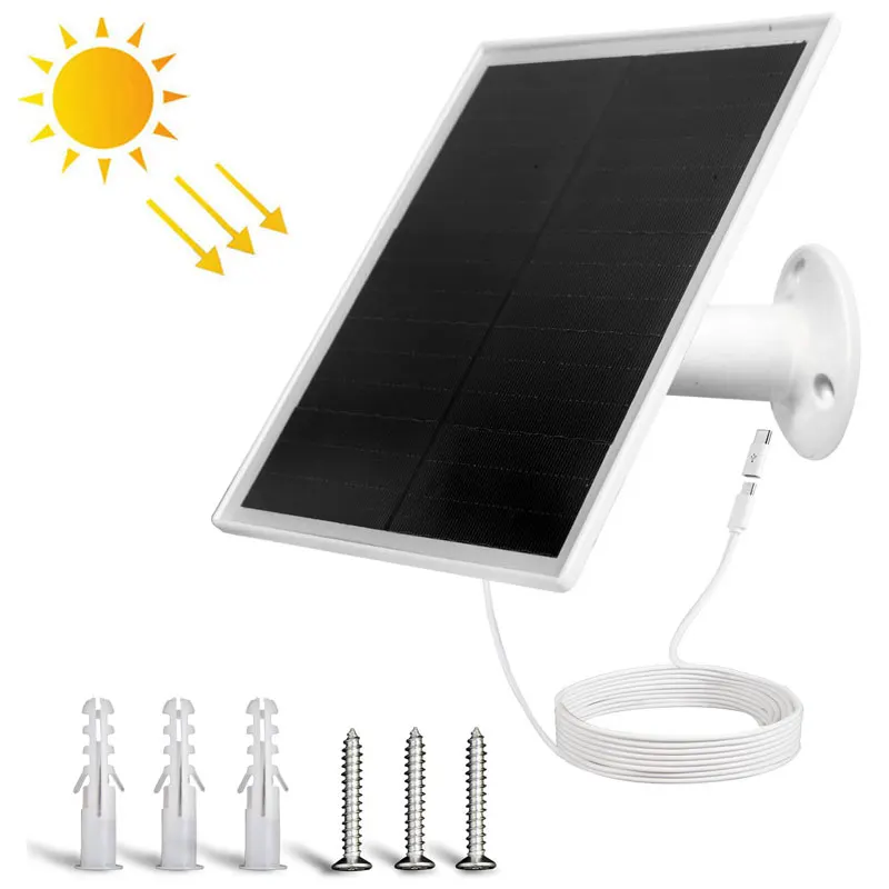 High-Efficiency-5V-DC-6W-Waterproof-Solar-Panel-for-Security-Camera ...