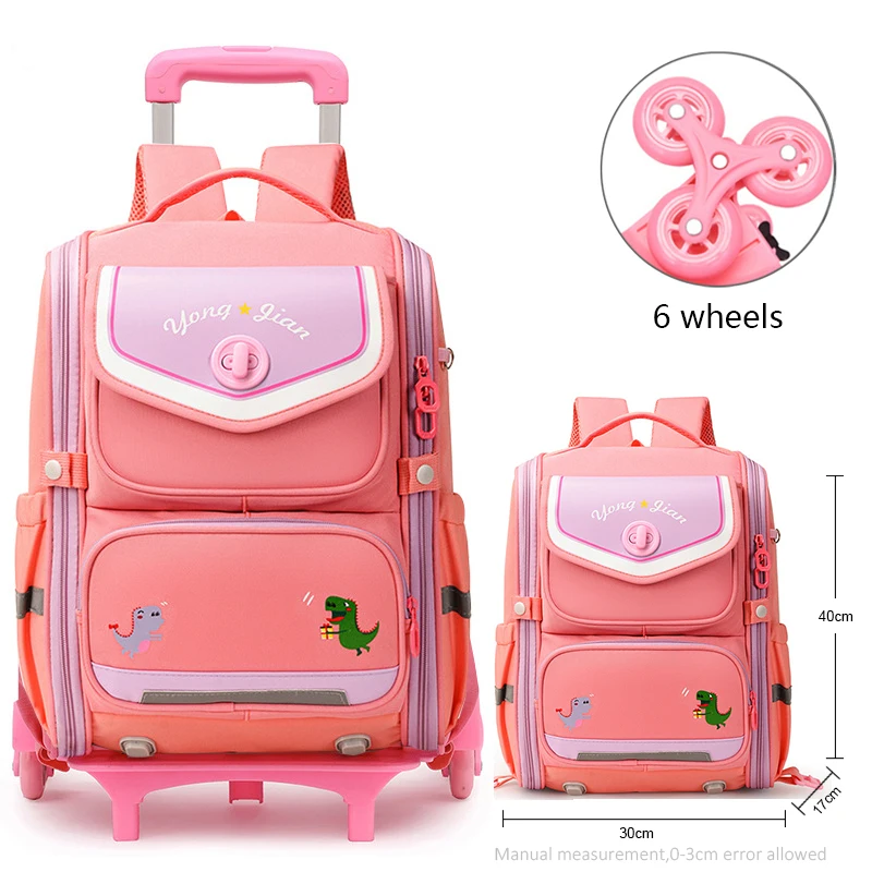 Kids-School-Rolling-Backpack-Boys-Girls-Waterproof-School-bags-With ...