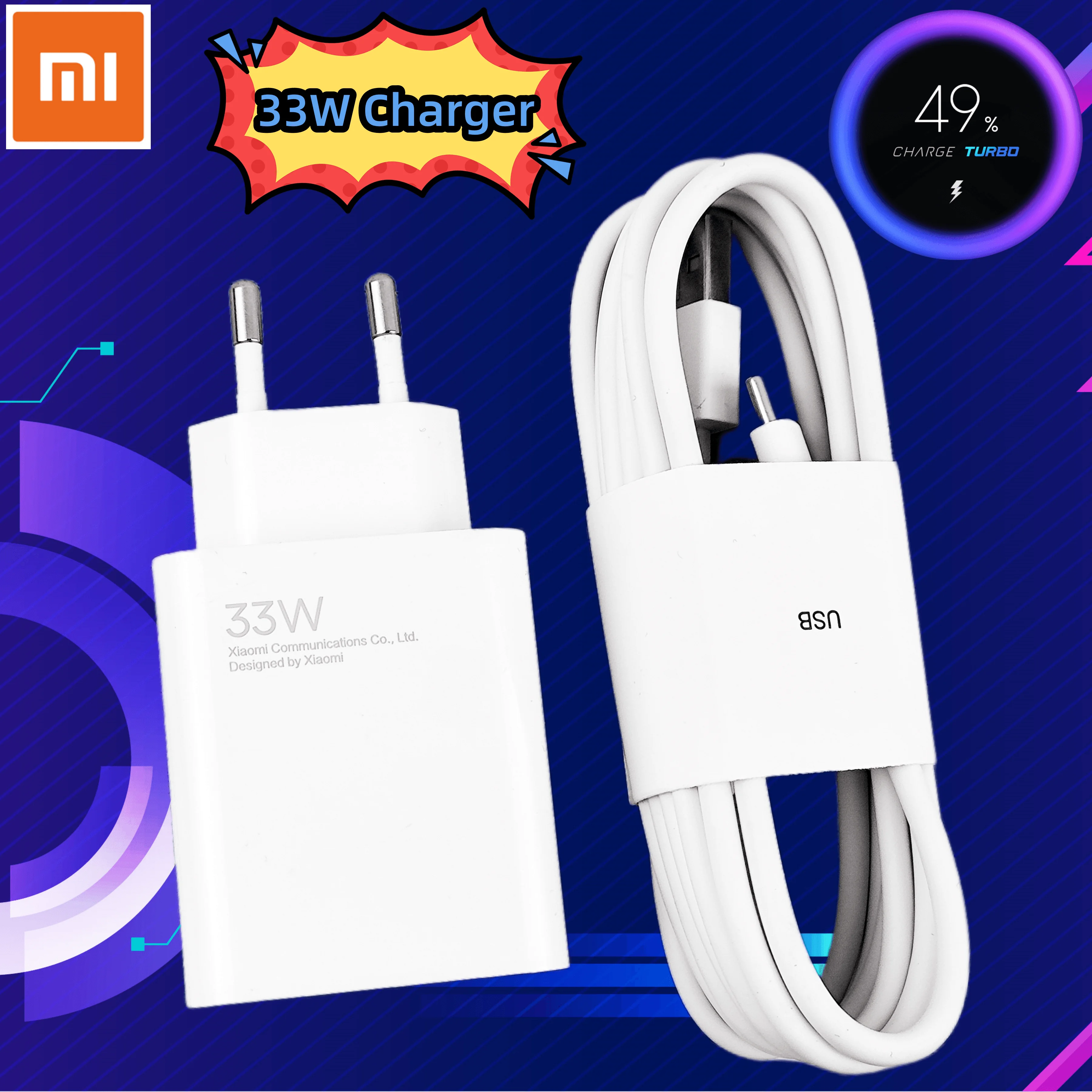 Xiaomi-Charger-Original-33W-Turbo-Fast-EU-Usb-Type-C-Cable-Charging ...