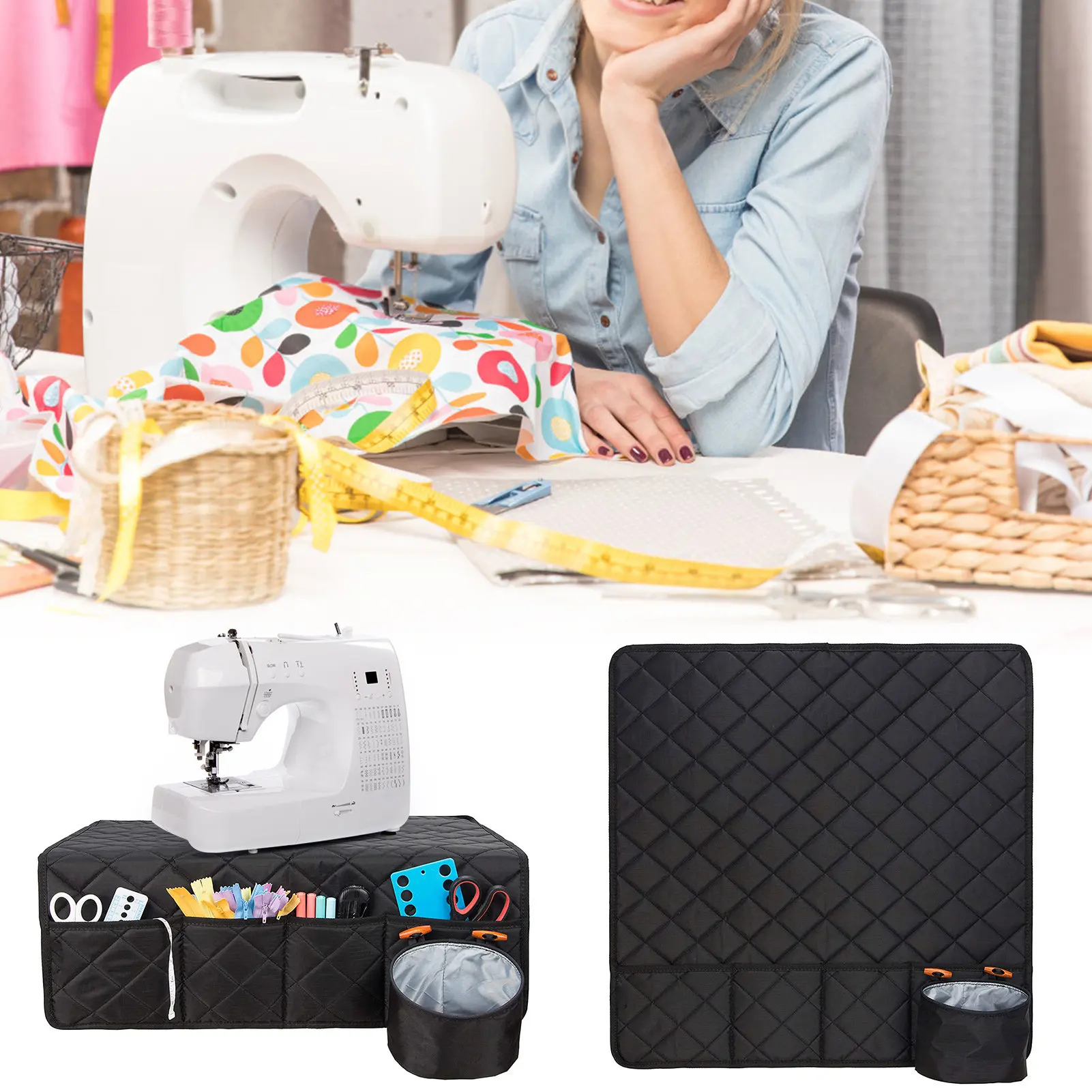 Sewing Machine Pad Water Resistant Mat Sewing Table Organizer For ...