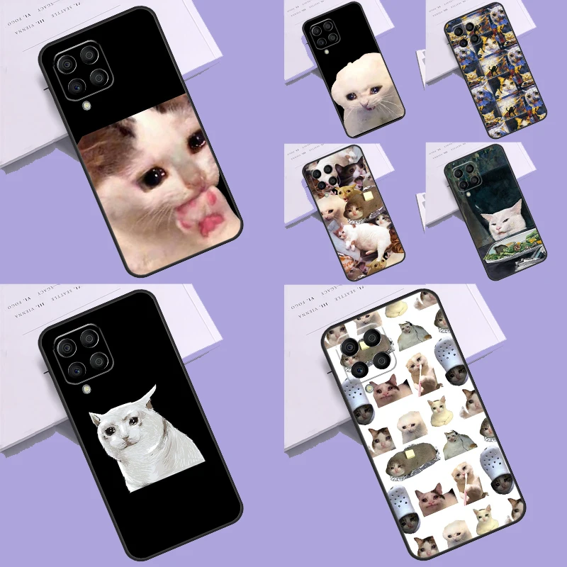 Crying-Cat-Memes-Case-For-Samsung-Galaxy-M32-M52-M12-M13-M23-M33-M53 ...
