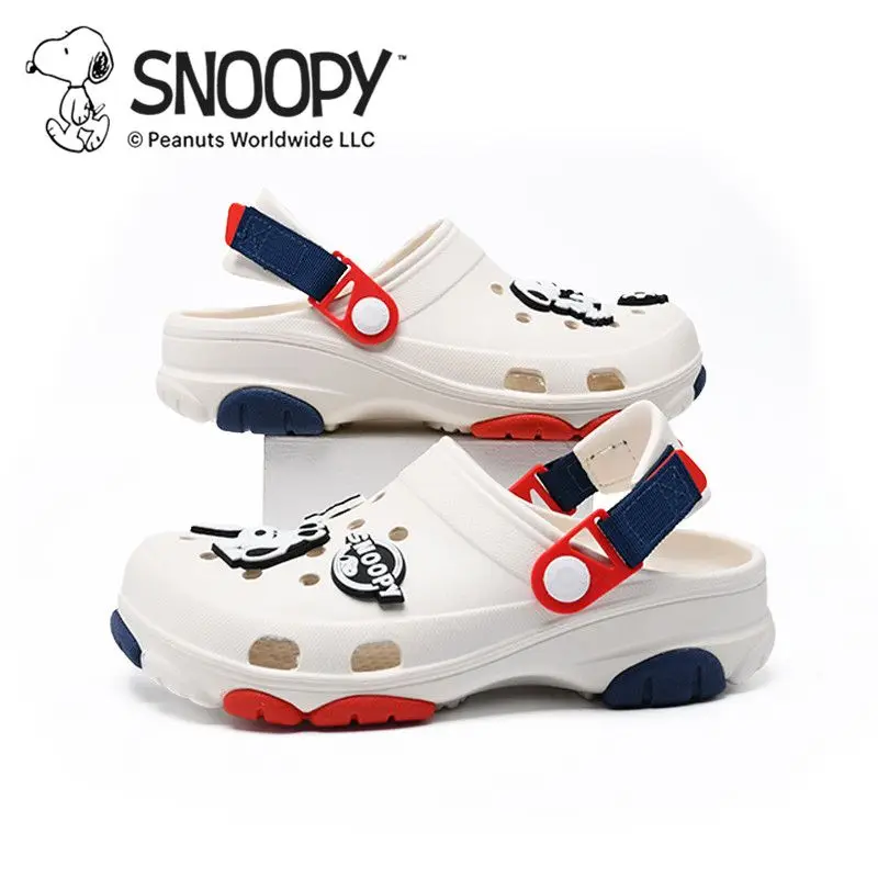 Snoopy-Cartoon-Splicing-Colors-Eva-Waterproof-Slippers-Beach-Shoes ...