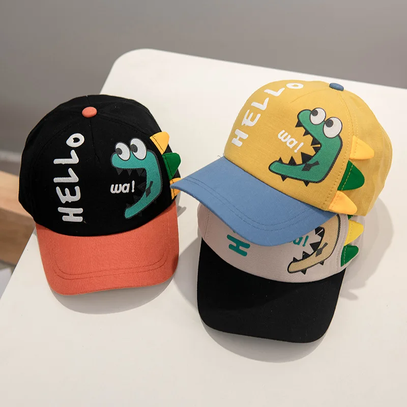 Baby Baseball Cap for Boy Girl Cartoon Dinosaur Children Adjustable Sun ...