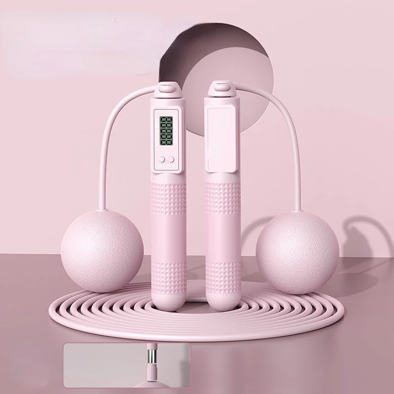 Cordless-Jump-Rope-With-Heavy-Balls-Sports-Fitness-Training ...