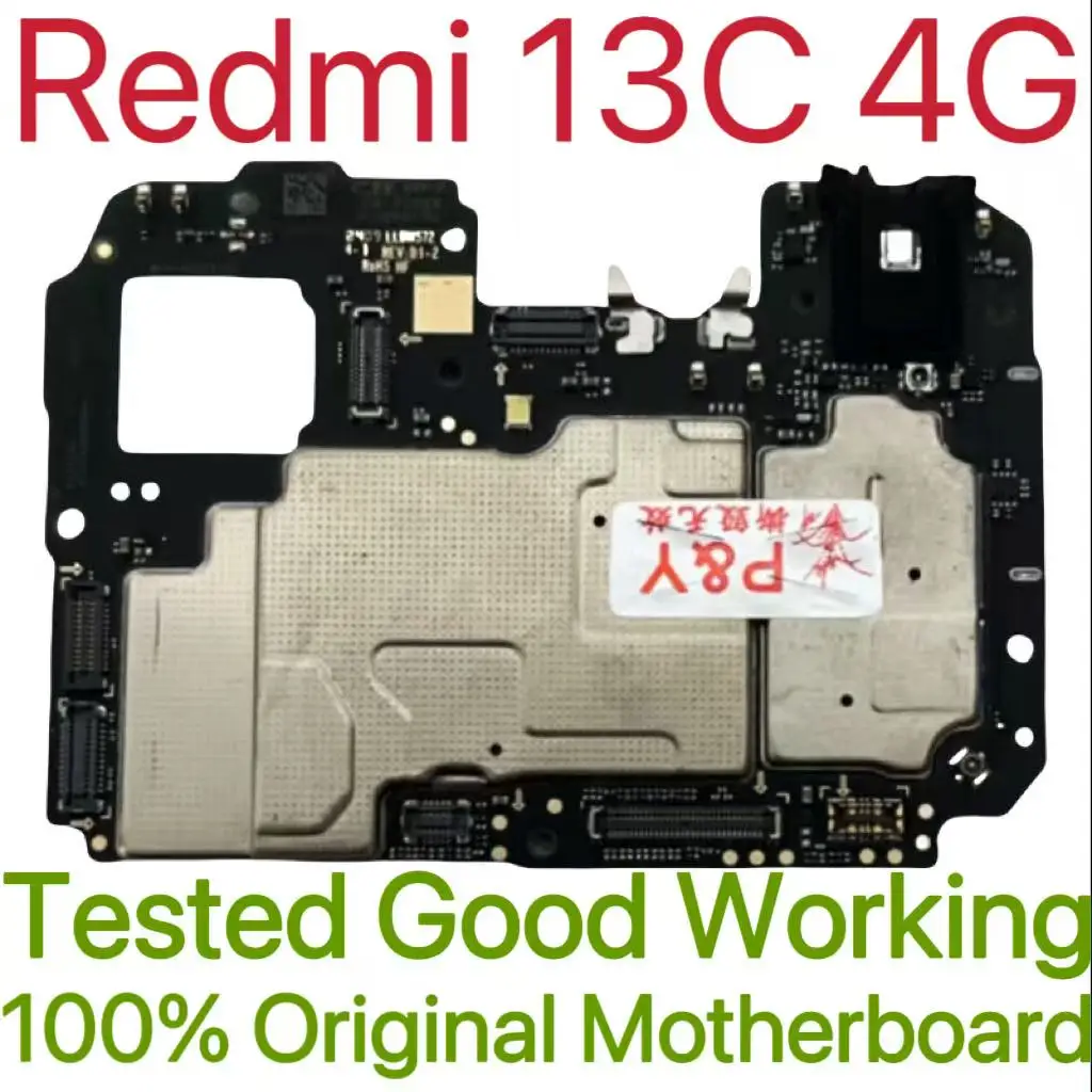 Versão global original desbloqueado placa-mãe para redmi 13c 4g testado ...