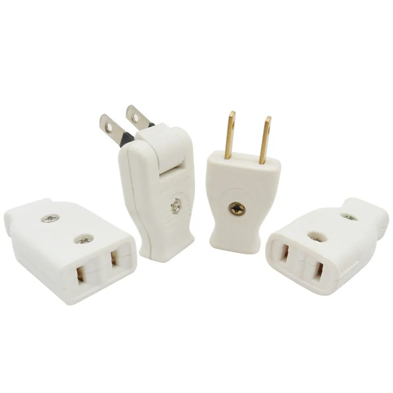 2Pin-Japanese-plug-Butt-Electrical-Plug-Socket-Power-Connector-Cable ...