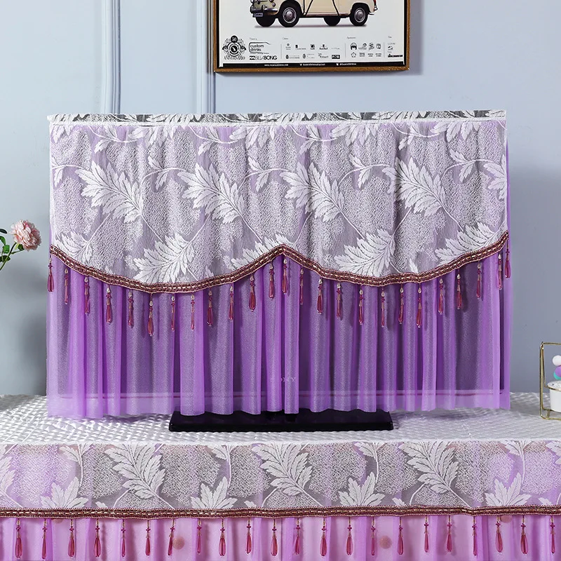 Home-Decoration-32-75inches-LCD-TV-Cover-Lace-Hanging-Vertical-TV ...