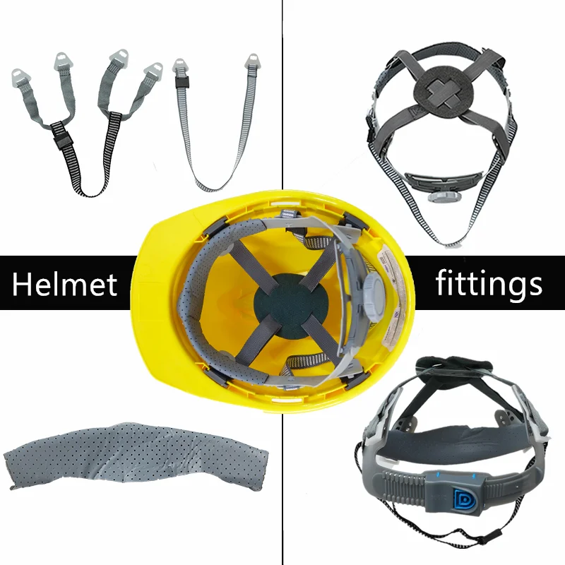 Safety-Construction-Helmet-Fittings-Replaceable-Chinstrap-Helmet-Liner ...