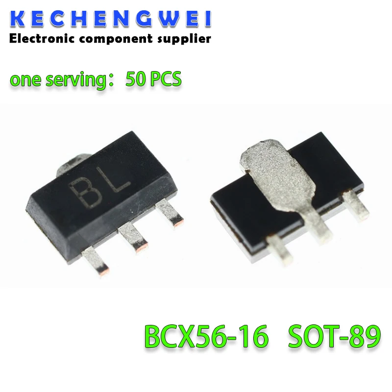 50pcs-BCX56-16-SOT-89-BCX56-SOT89-transistor-NPN-1A-80V-marking-BA-BD ...