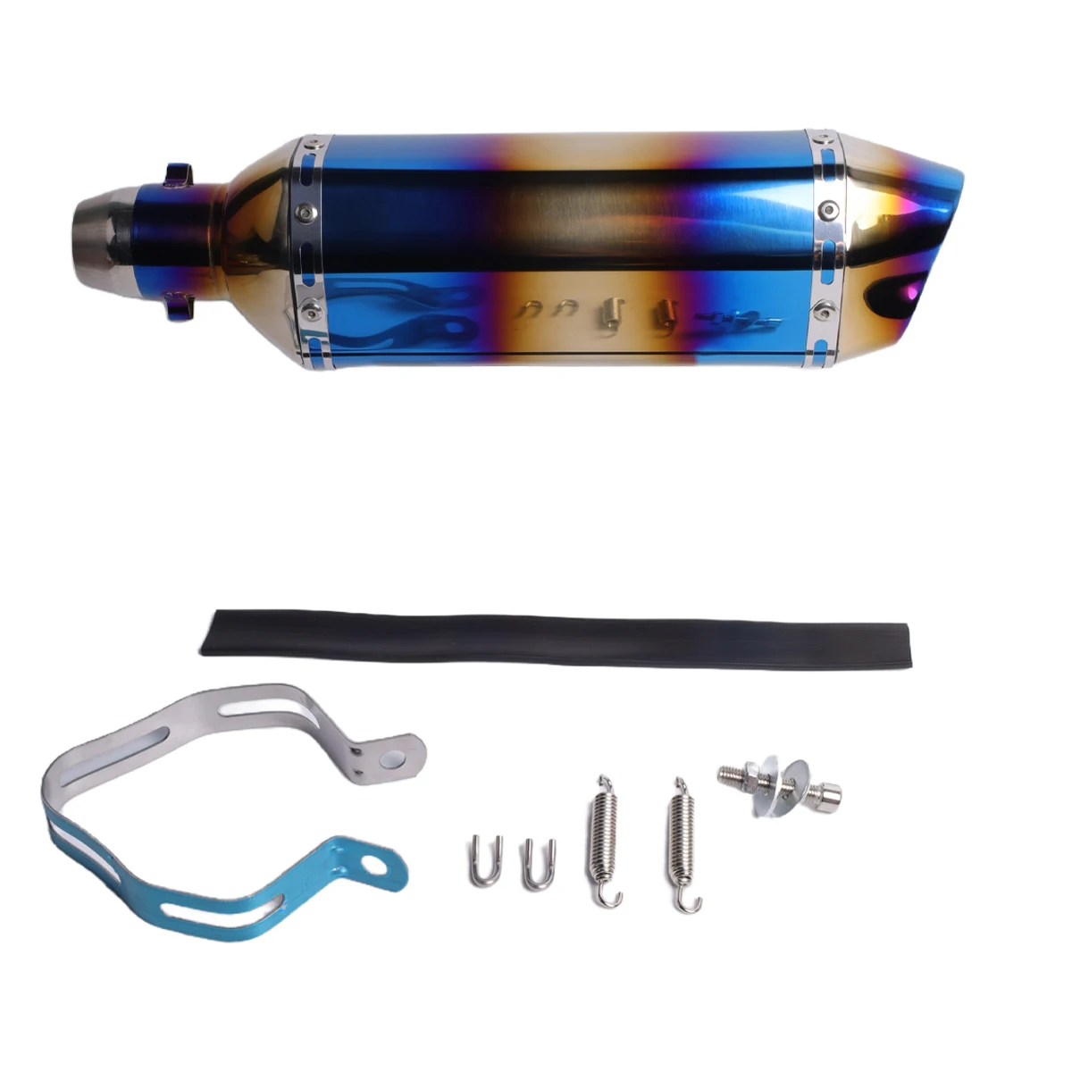 370mm-small-hexagonal-half-blue-blue-tail-universal-motorcycle-exhaust ...