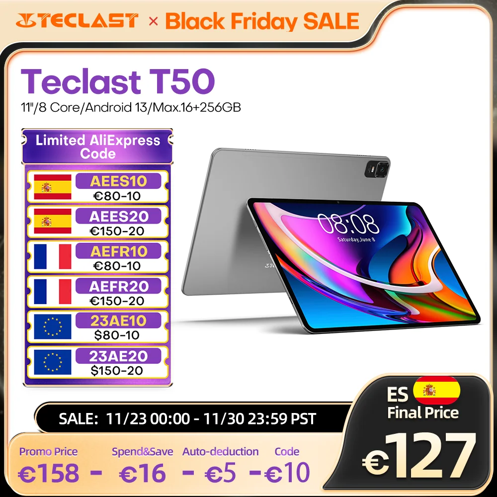 Teclast-T50-8-8-16GB-RAM-256GB-ROM-11-inch-TDDI-Anroid-13-tablet ...