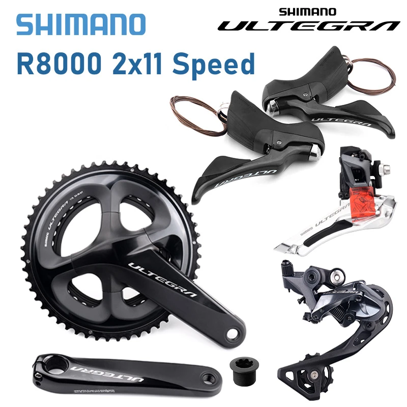 Shimano Ultegra 2x11 Speed Groupset R8000 Shifter Derailleur 11 Speed ...