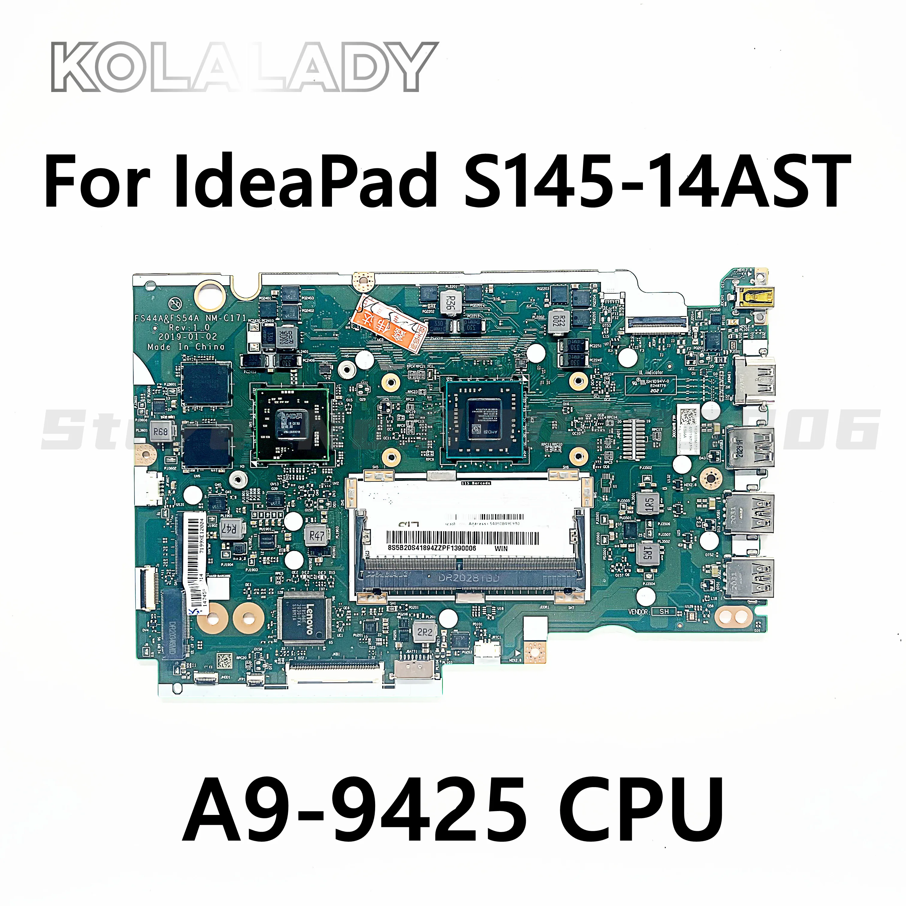 FRU-5B20S41894-For-Lenovo-IdeaPad-S145-14AST-laptop-motherboard-NM-C171 ...