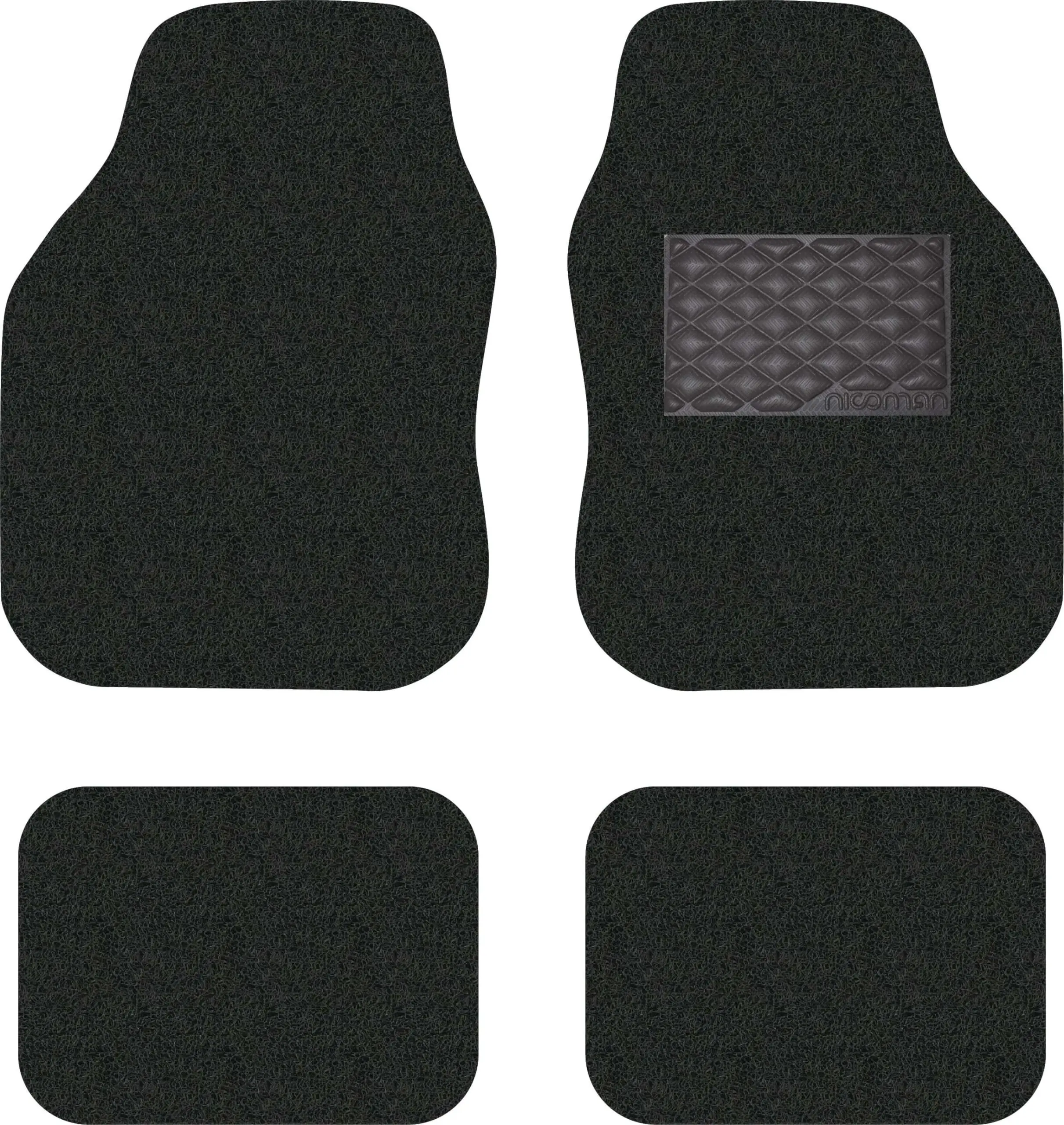 Nicoman Universal Car Floor Mat Spaghetti Car Mat Set Non-Slip PVC ...
