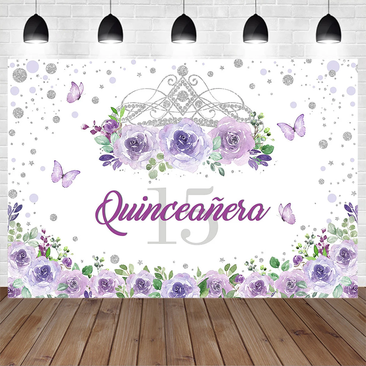 Quinceanera Table Settings Purple