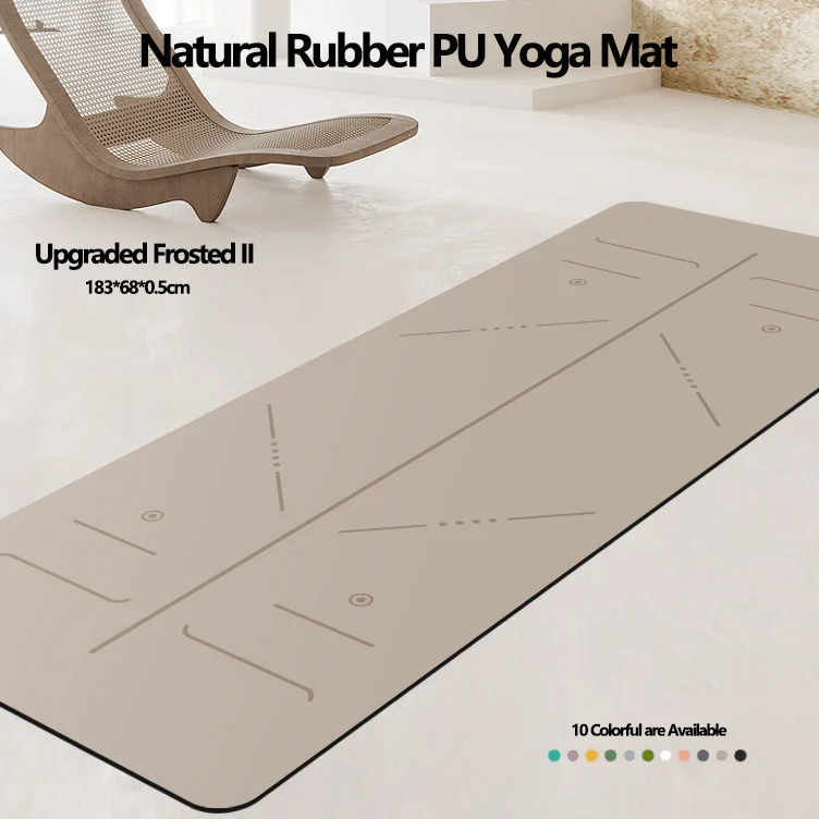 183cm-Double-sided-Non-slip-Natural-Rubber-Pu-Yoga-Mat-Beginner-Asana ...