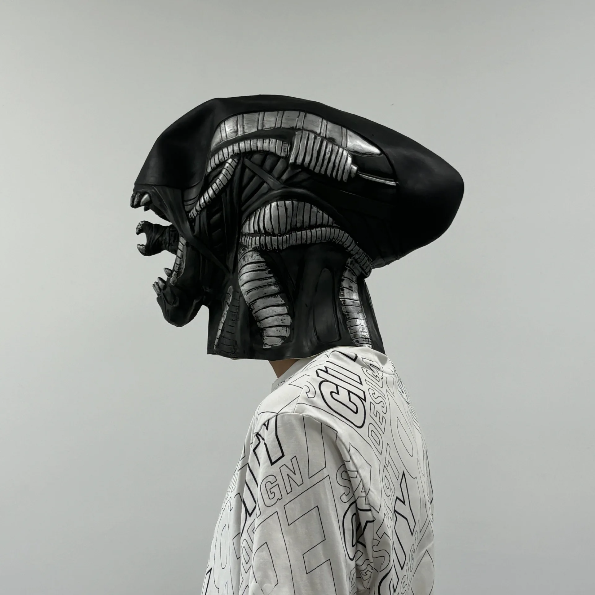 Horror-Alien-Latex-Mask-The-Predator-Headgear-Scary-Cosplay-Prop ...