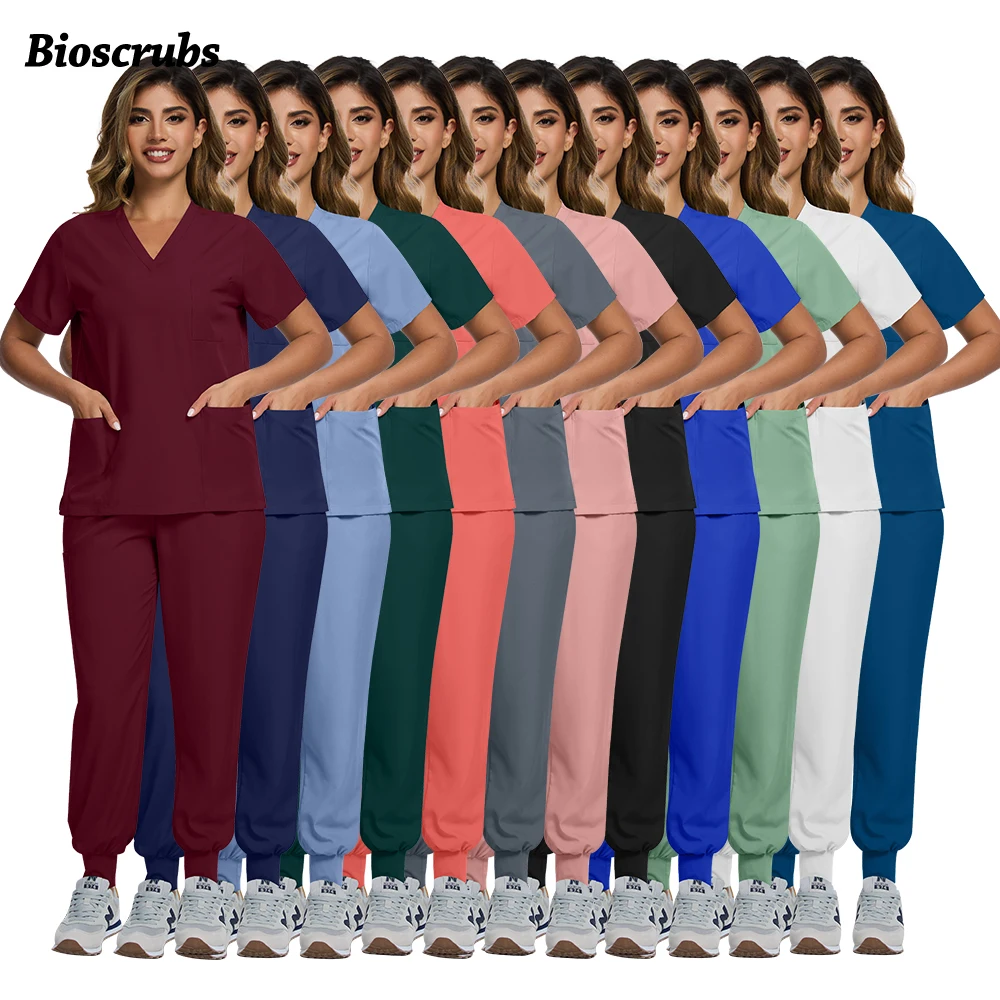 Wholesale Price Doctor Nurse Scrubs Set Women Men Lab Work Clothes ...