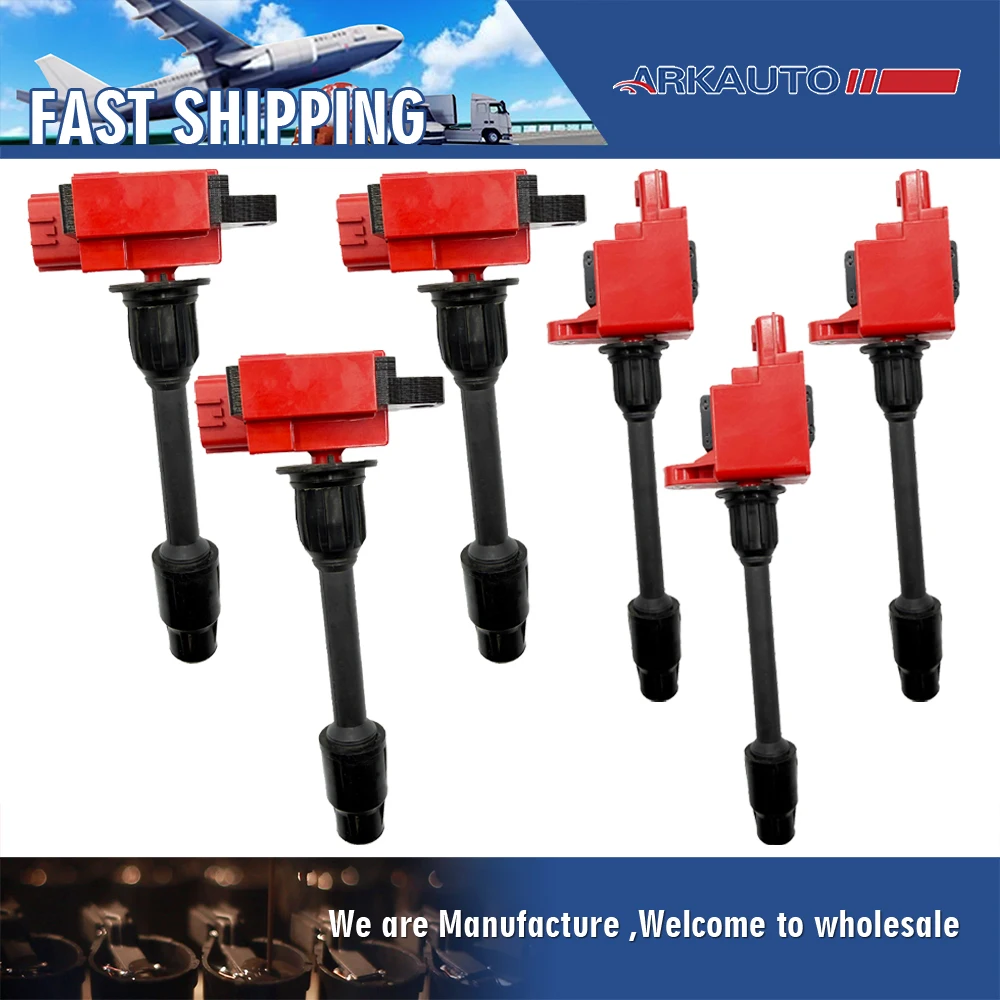 6PCS ARKAUTO Performance Ignition Coil Packs 22448-2Y005 UF363 + 22448 ...