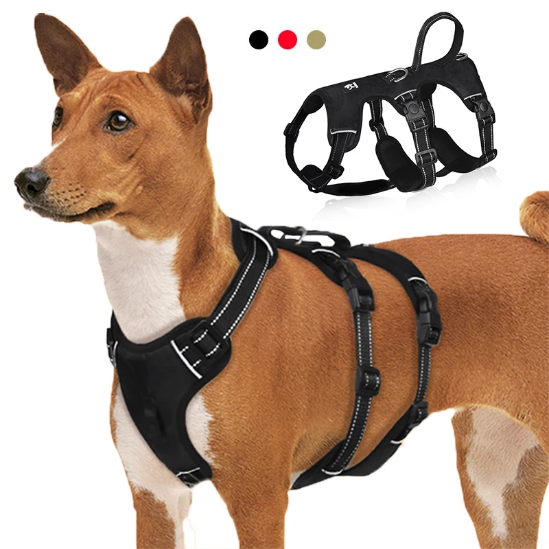 Adjustable-Big-Dogs-Harness-for-Small-Large-Dogs-Reflective-Vest ...