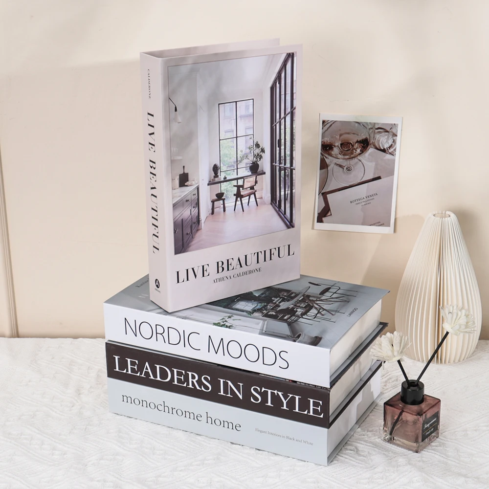 Home Series Fake Books for Decoration Simple Hotel Club Book ...