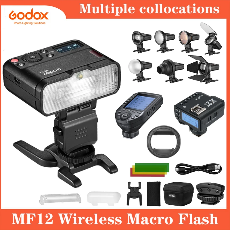 Godox-MF12-Flash-TTL-Macro-Speedlite-Flash-2-4-GHz-Wireless-Control ...