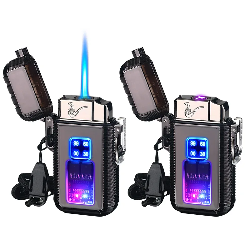 New-Gas-electric-Hybrid-Double-Arc-Lighter-with-LED-Digital-Display ...