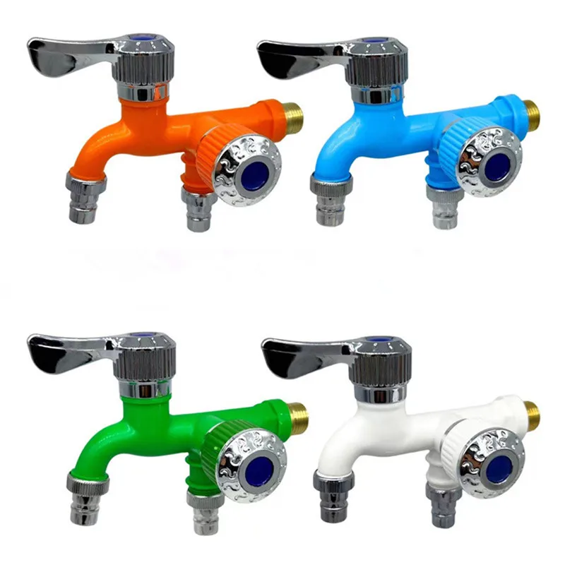 1PC-High-Quality-Double-Outlet-Faucet-Washing-Machine-Faucet-Double ...
