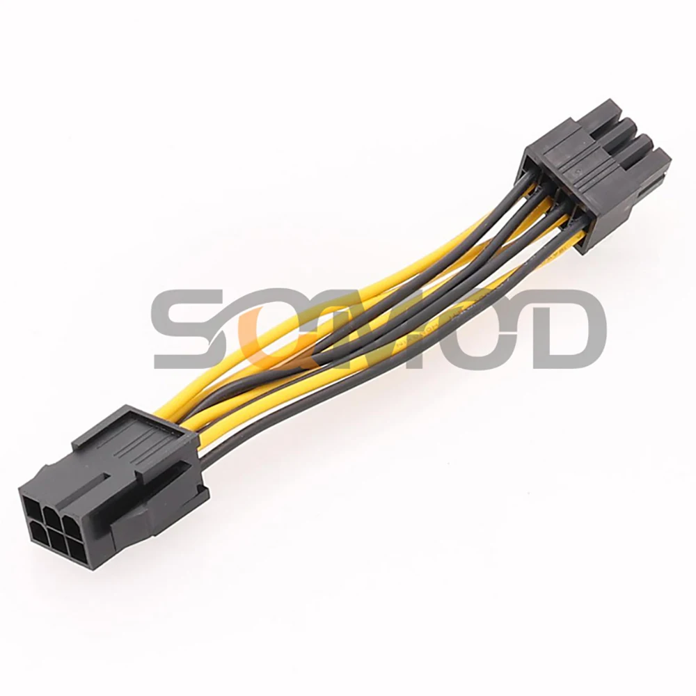 새로운 16AWG 고품질 PCIe GPU 6Pin female to CPU 8Pin male 어댑터 케이블, PCIE pcie ...